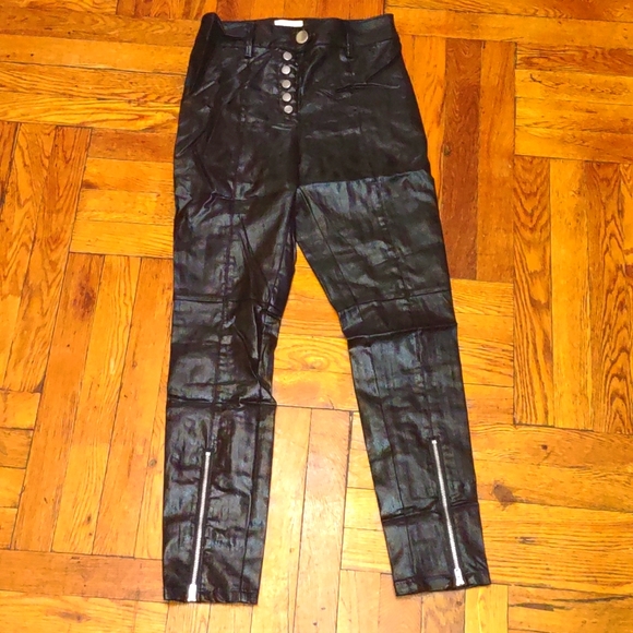 H&M | Jeans | Nwt Condition Women Black Shinny Jeans | Poshmark